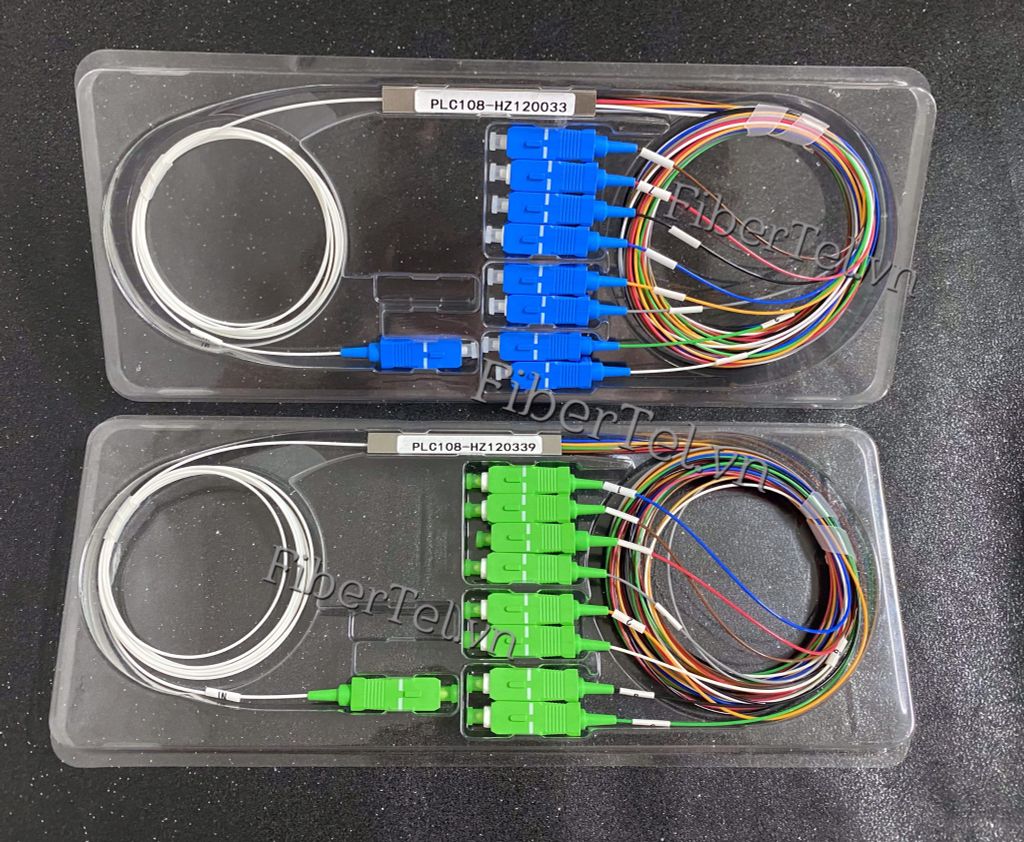 Bộ Chia Quang PLC Mini 1x8 SC / APC – FiberTel
