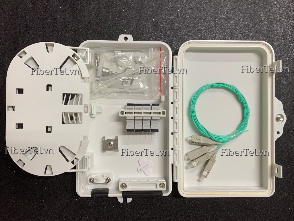 Hộp Phối Quang Nhựa ODF 4Fo SC/OM3 Outdoor – FiberTel