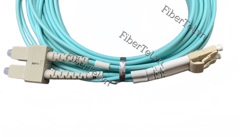 Dây nhảy quang SC - LC multimode om3 duplex 3.0 3m – FiberTel