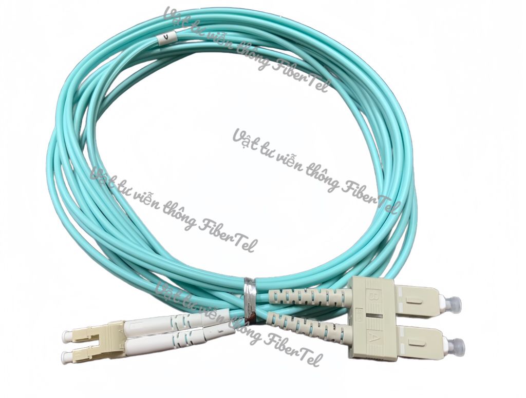 Dây Nhảy Quang SC - LC Multimode OM3 Duplex 3.0 3m – FiberTel