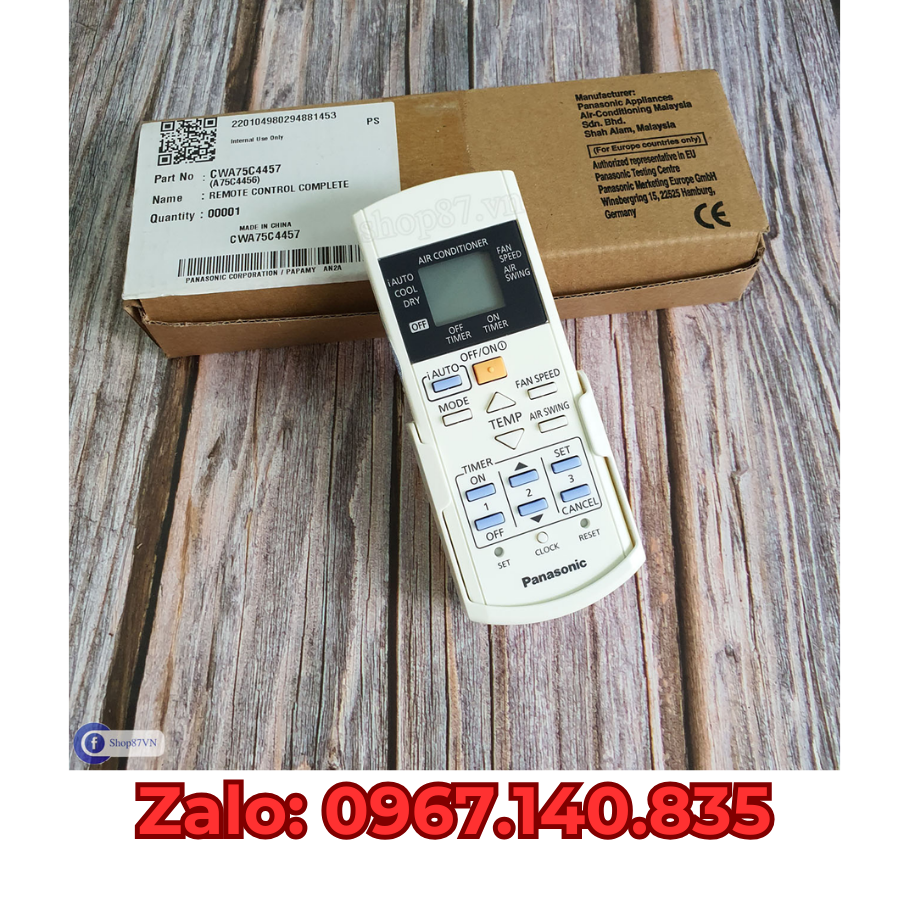 Điều khiển điều hòa Panasonic
