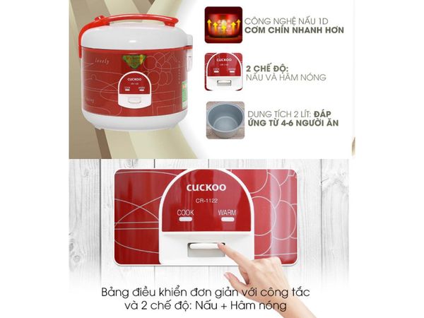 Nồi cơm Cuckoo 2 lít CR-1122