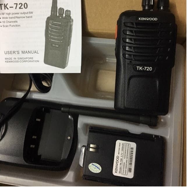 Bộ Đàm Model Kenwood TK 720 Plus IP54 5W Chính Hãng