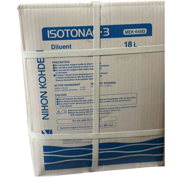 Dung dịch Isotonac 3 dùng cho các máy xét nghiệm huyết học hãng Nihon ...