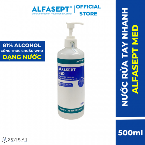 Dung dịch sát khuẩn tay nhanh Alfasept Med – Cửa hàng Dr VIP (Vật tư ...