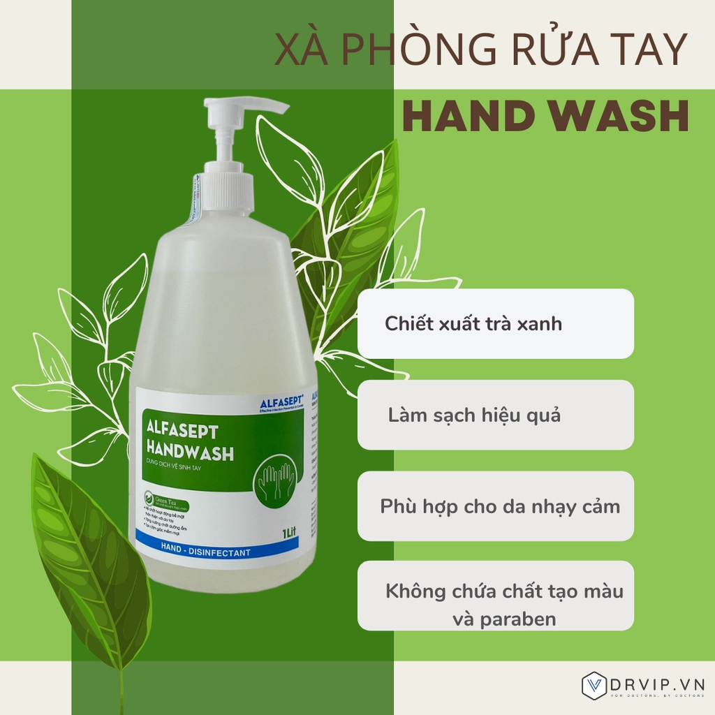 Xà phòng rửa tay Alfasept Handwash – Cửa hàng Dr VIP (Vật tư thiết bị y tế)