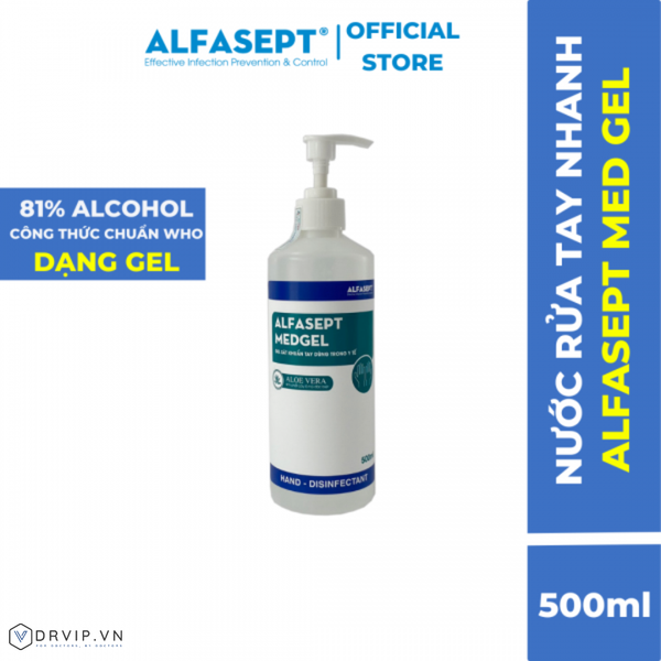 Dung dịch sát khuẩn tay nhanh Alfasept Medgel – Cửa hàng Dr VIP (Vật tư ...