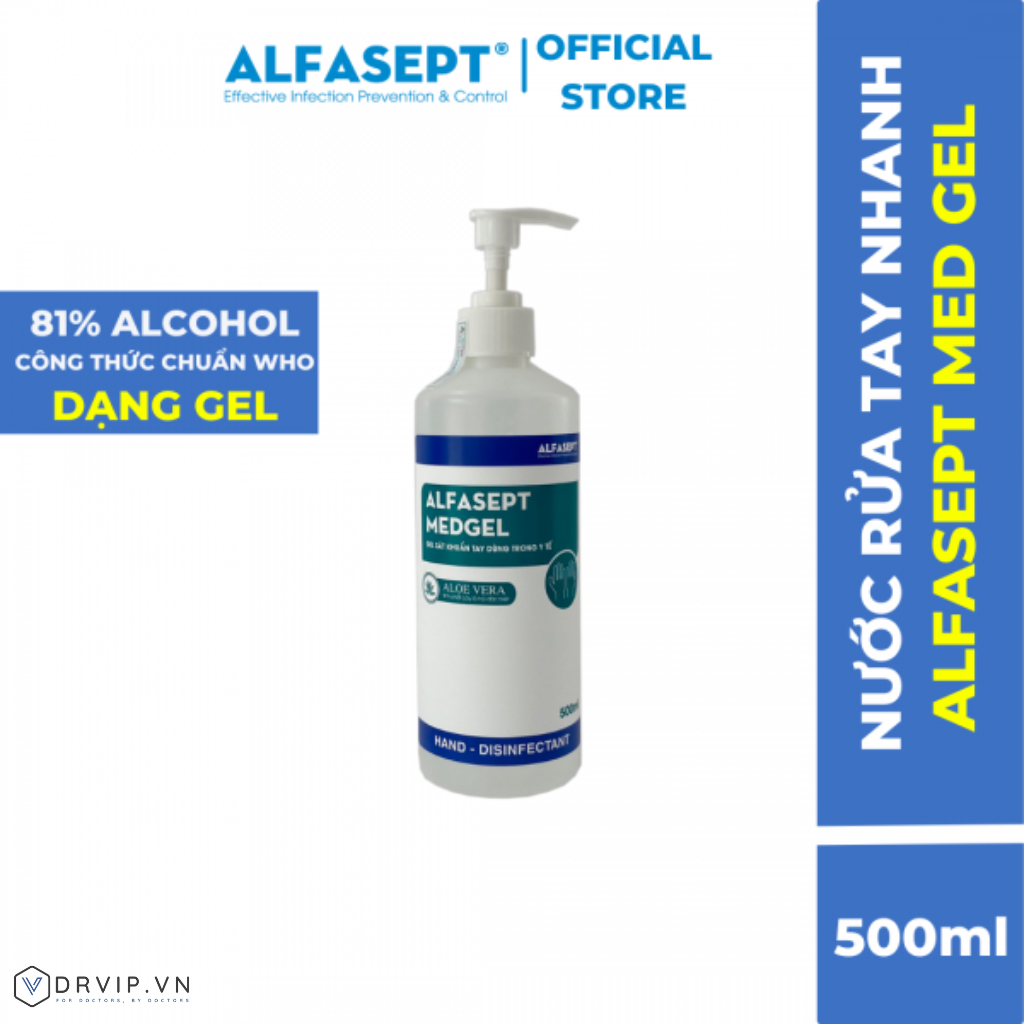 Dung dịch sát khuẩn tay nhanh Alfasept Medgel – Cửa hàng Dr VIP (Vật tư ...
