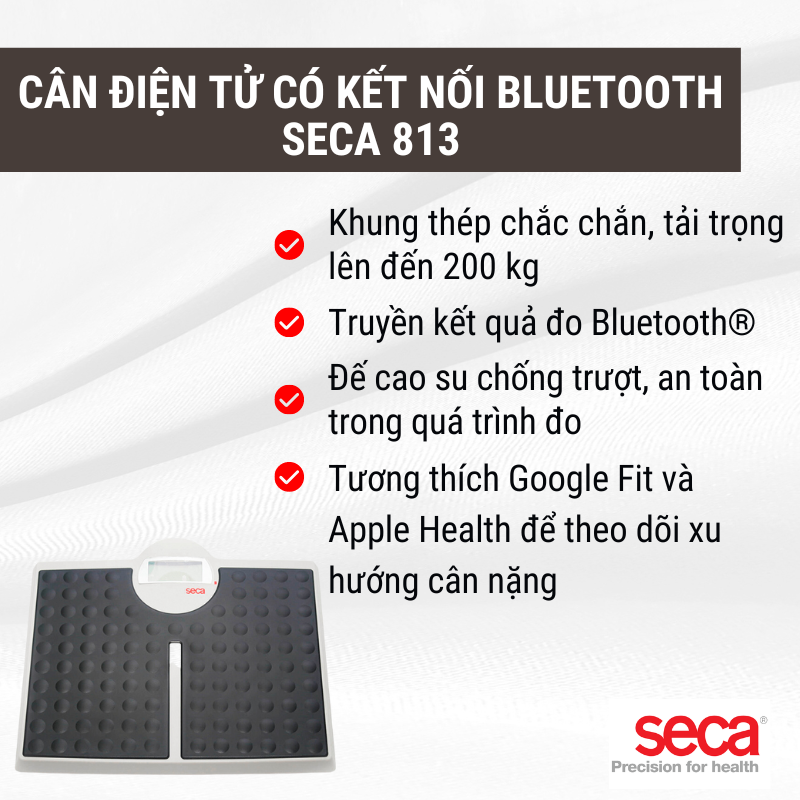 Cân bàn điện tử SECA 813 – Cửa hàng Dr VIP (Vật tư thiết bị y tế)