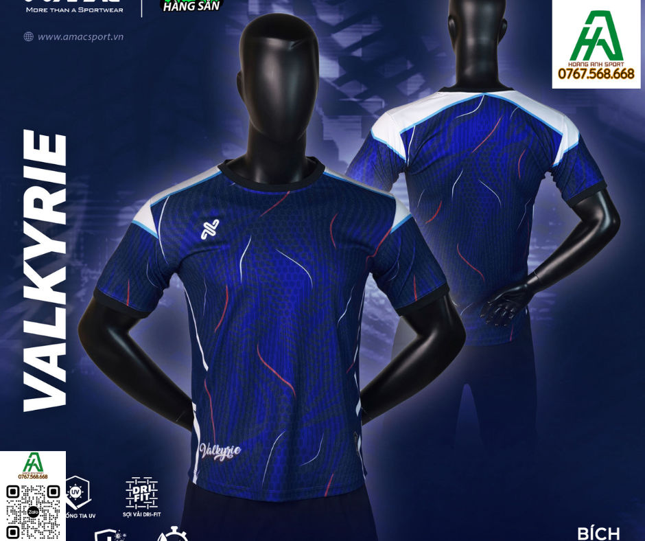 Quần áo đá banh không logo Amac Valkyrie – Hoanganhsport