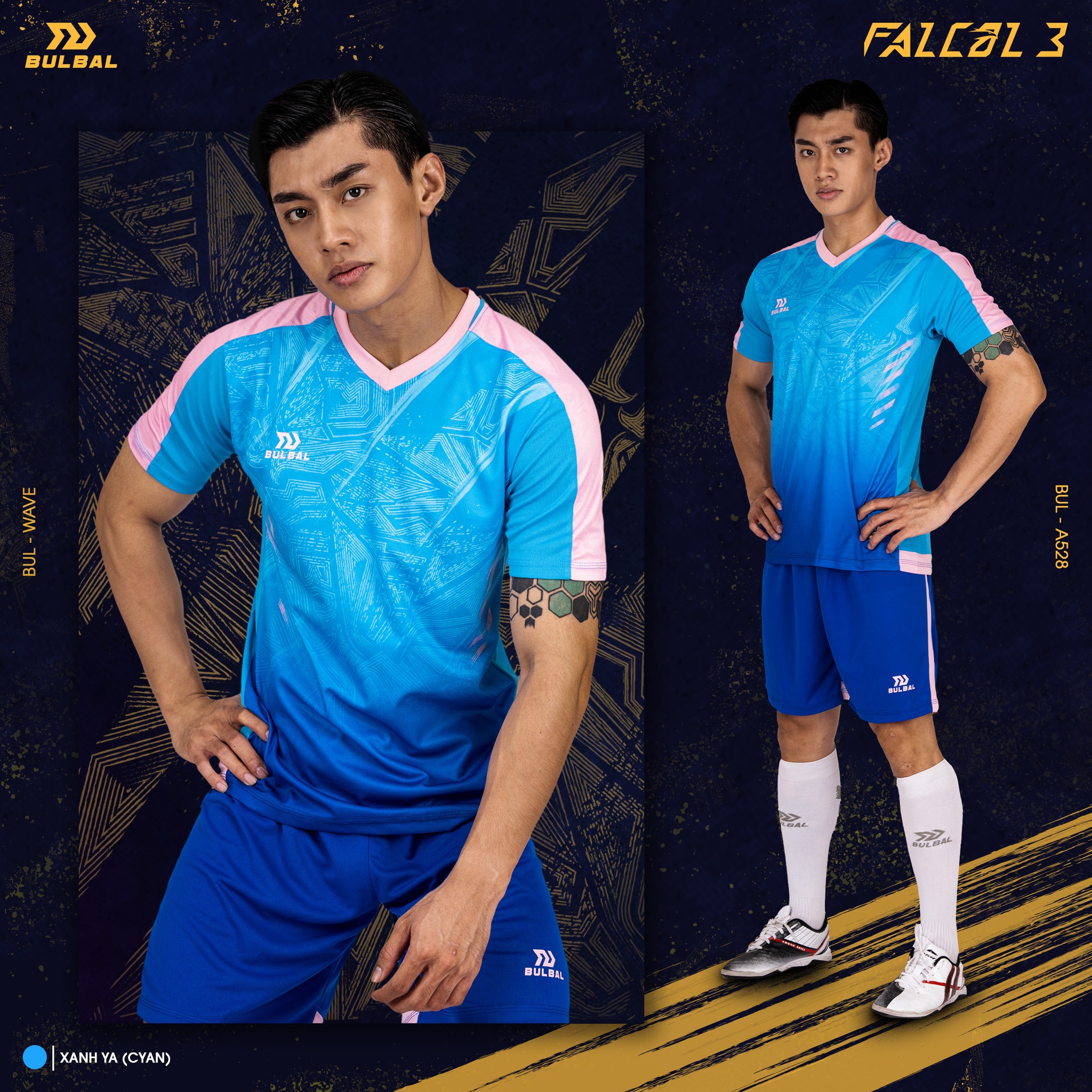 Quần áo đá banh không logo Bulbal Falcol 3 – Hoanganhsport