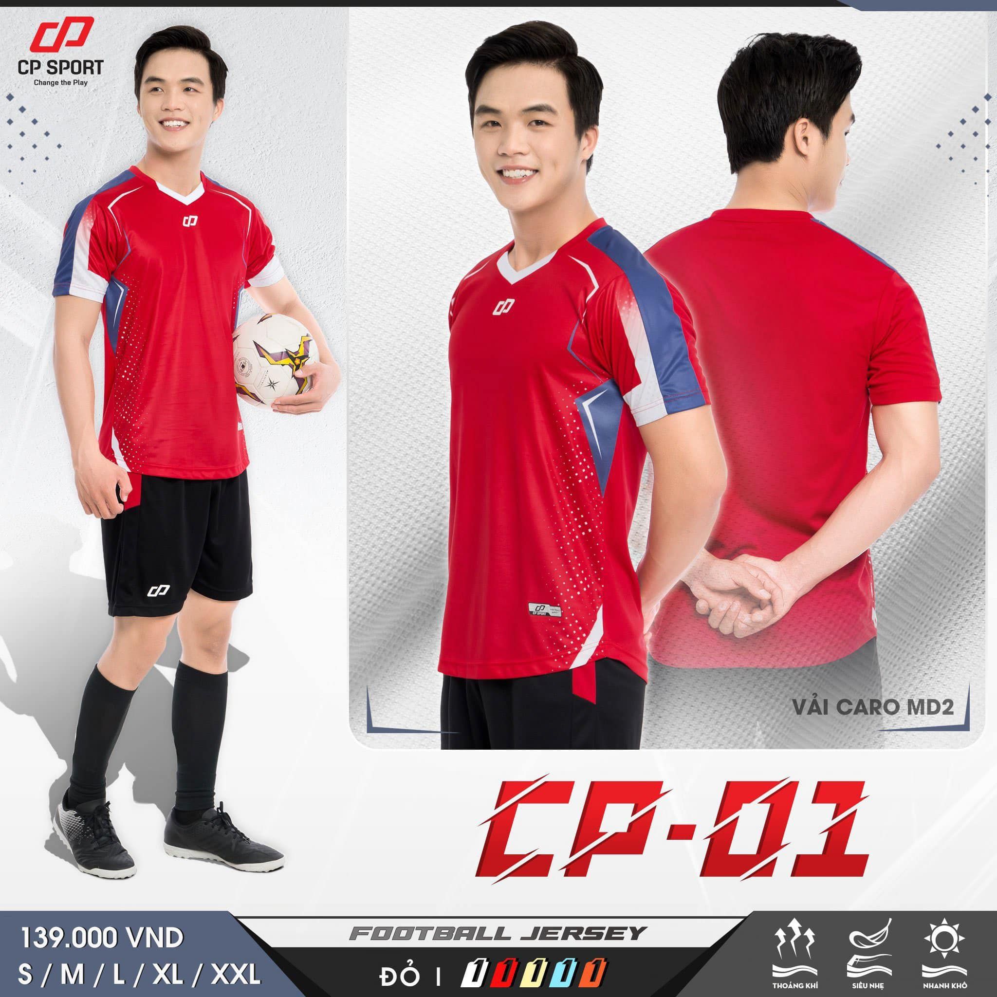 Quần áo đá banh không logo CP01 – Hoanganhsport