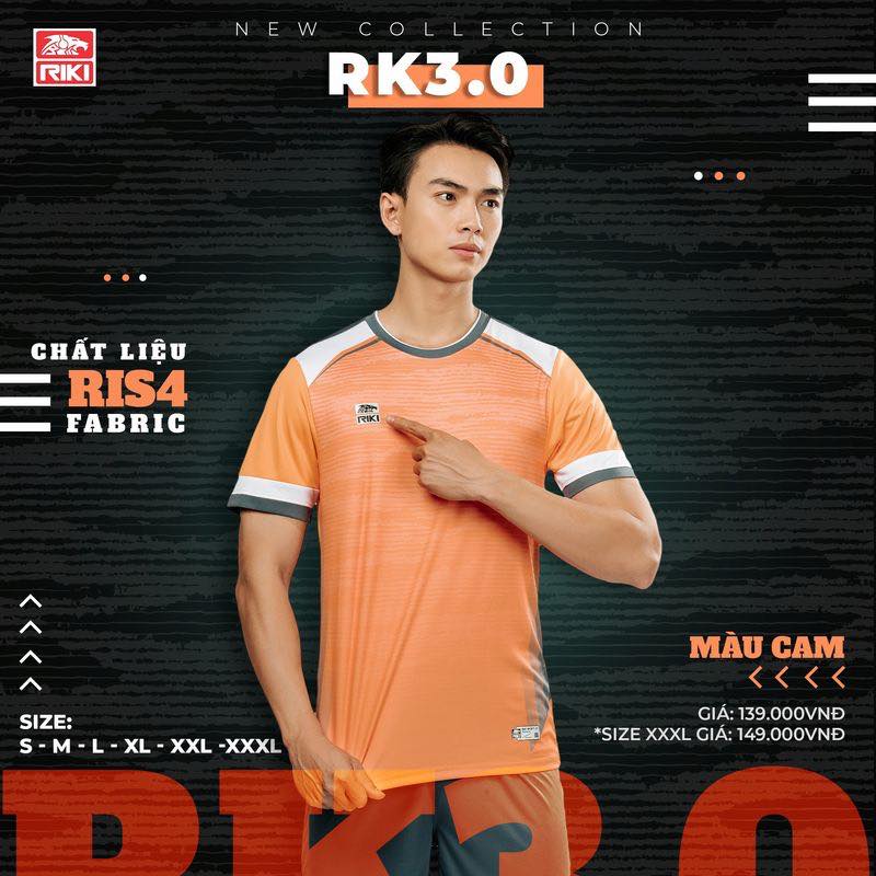 Quần áo đá banh không logo Riki RK3.0 – Hoanganhsport