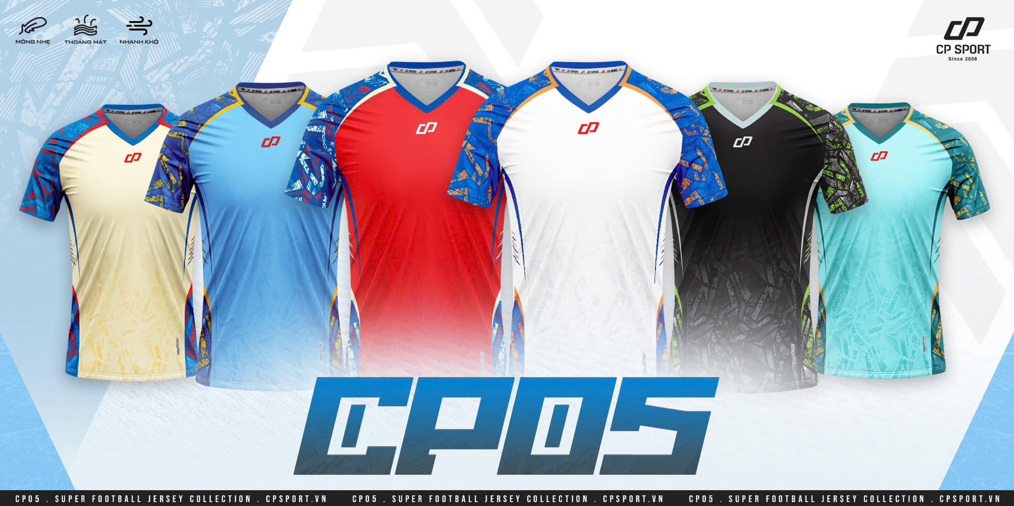 Quần áo đá banh không logo CP05 – Hoanganhsport