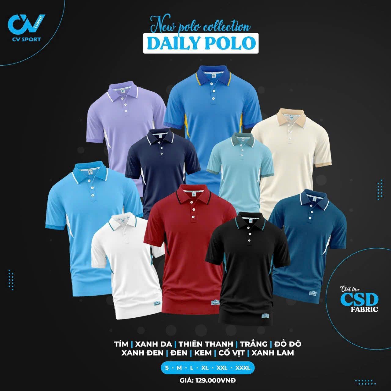 Áo Đồng Phục Polo Daily Cv – Hoanganhsport