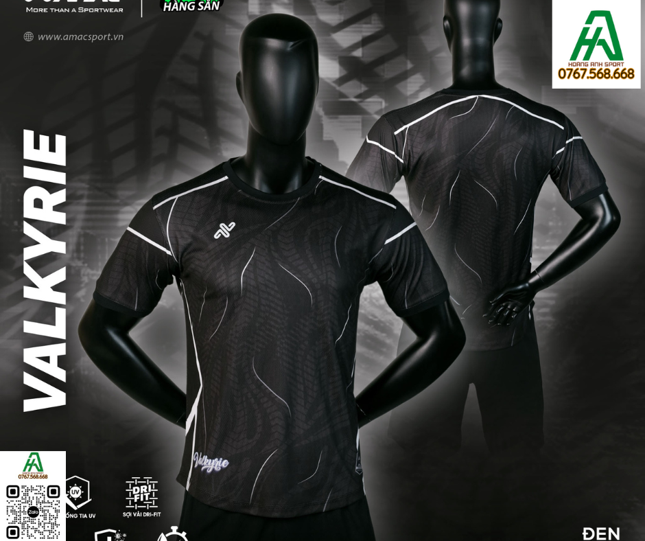 Quần áo đá banh không logo Amac Valkyrie – Hoanganhsport