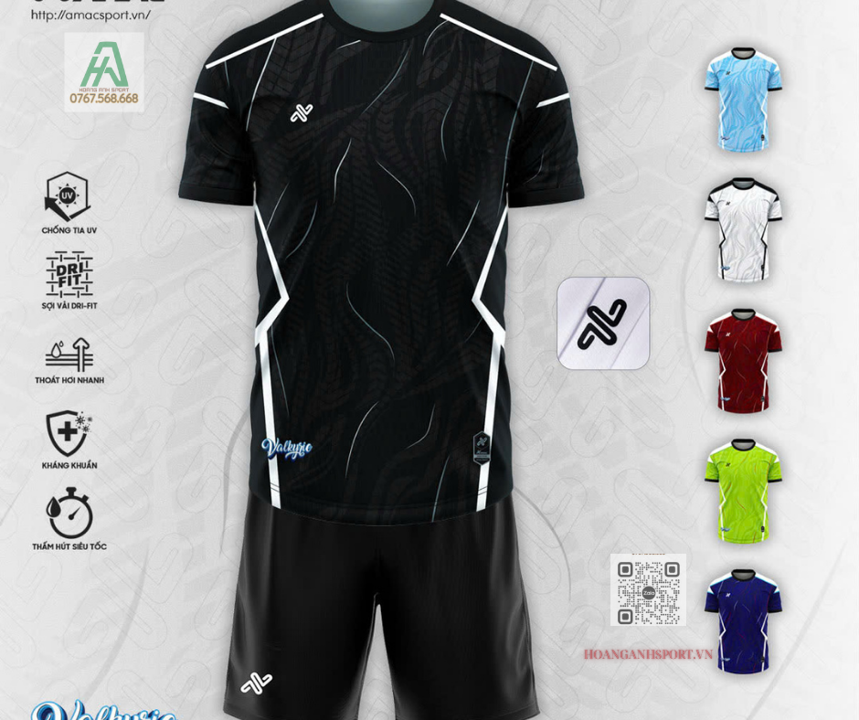 Quần áo đá banh không logo Amac VALKYRIE – Hoanganhsport