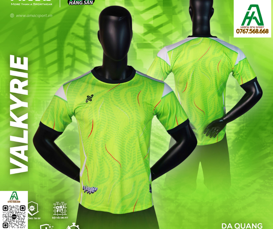 Quần áo đá banh không logo Amac Valkyrie – Hoanganhsport