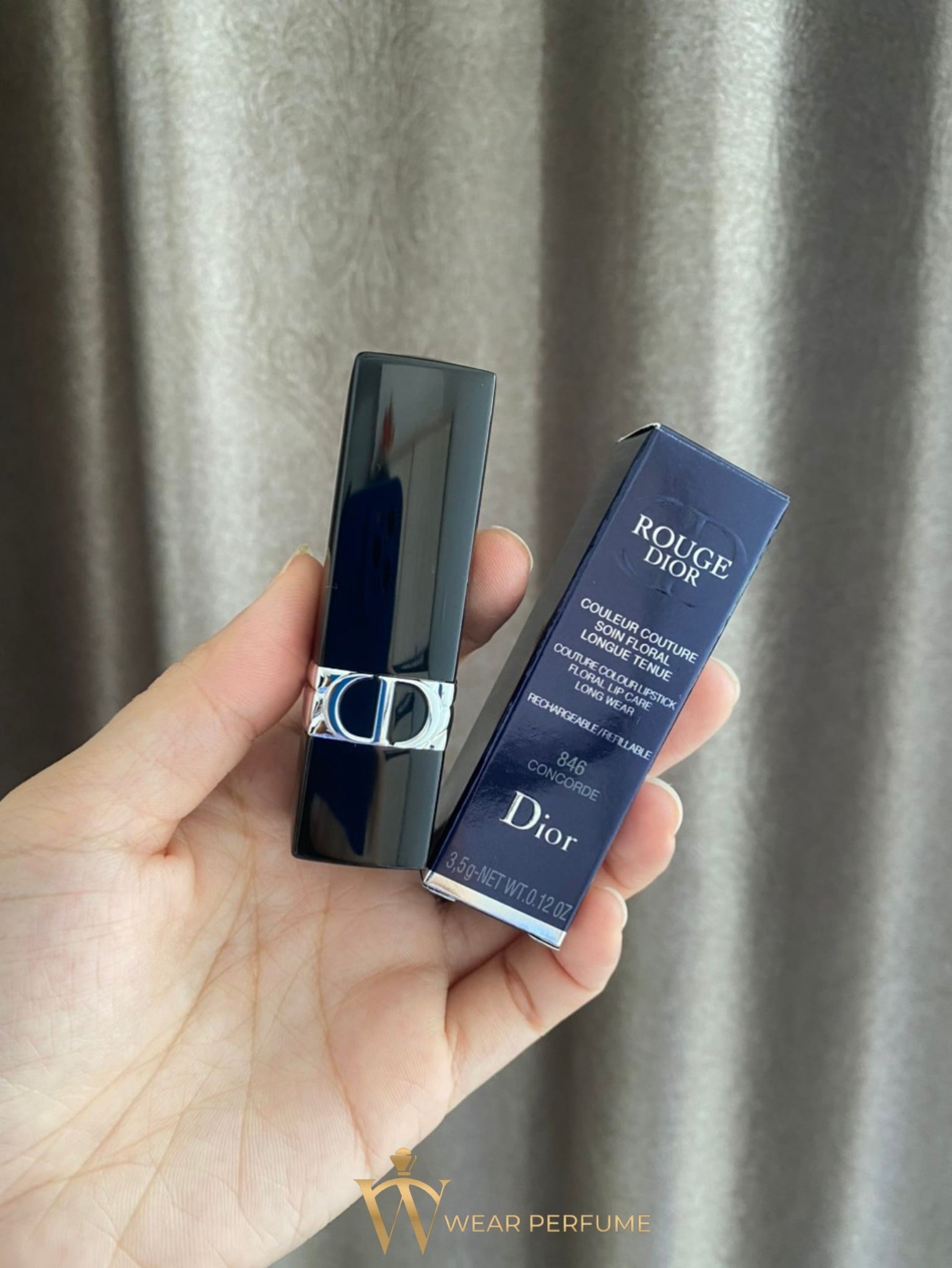 Son Dior Rouge New Matte 846 Concorde - Màu Đỏ Cam Cháy – wearperfume