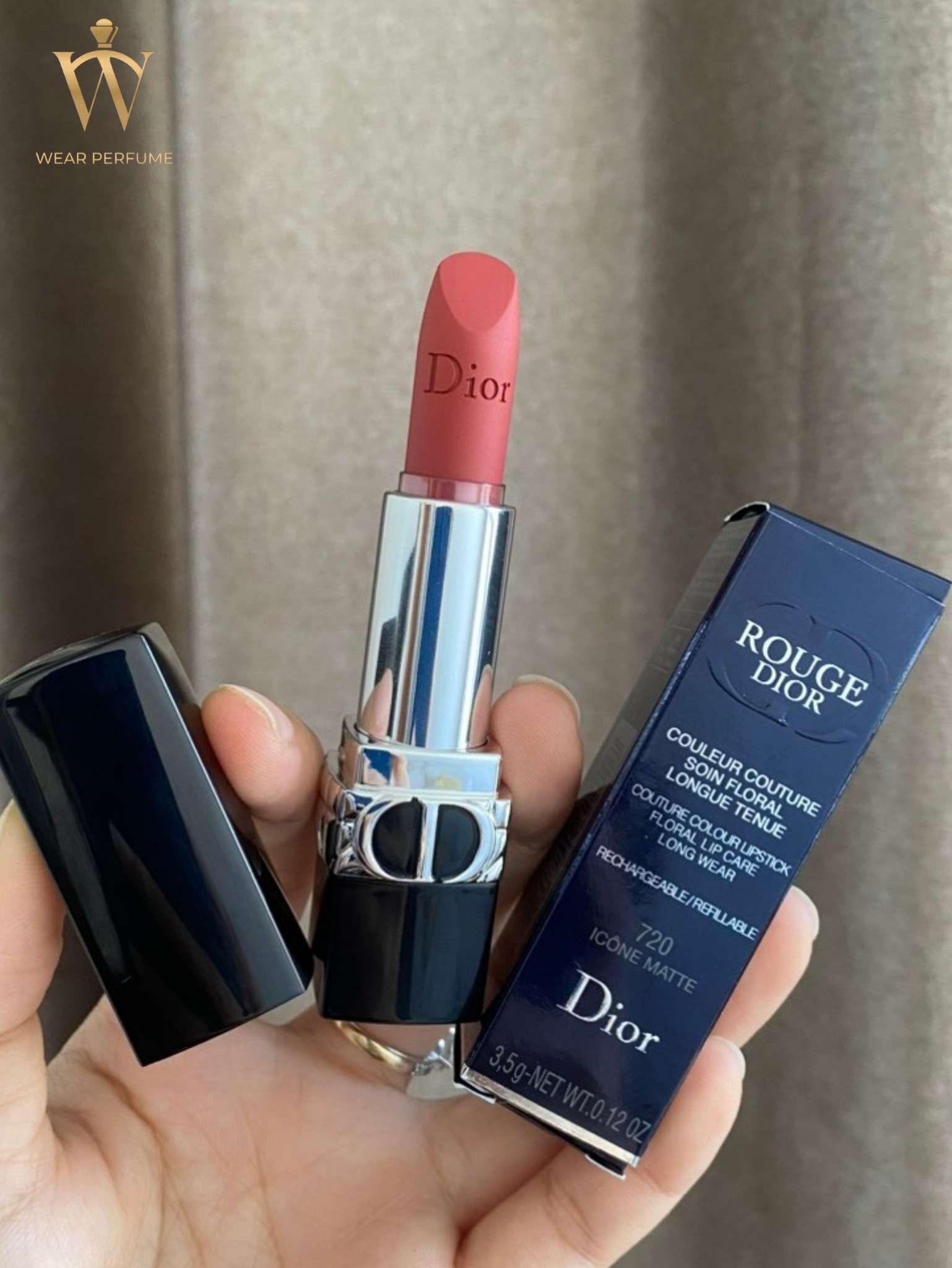 Son Dior Rouge Velvet 720 Icóne - Màu Hồng Đất – wearperfume