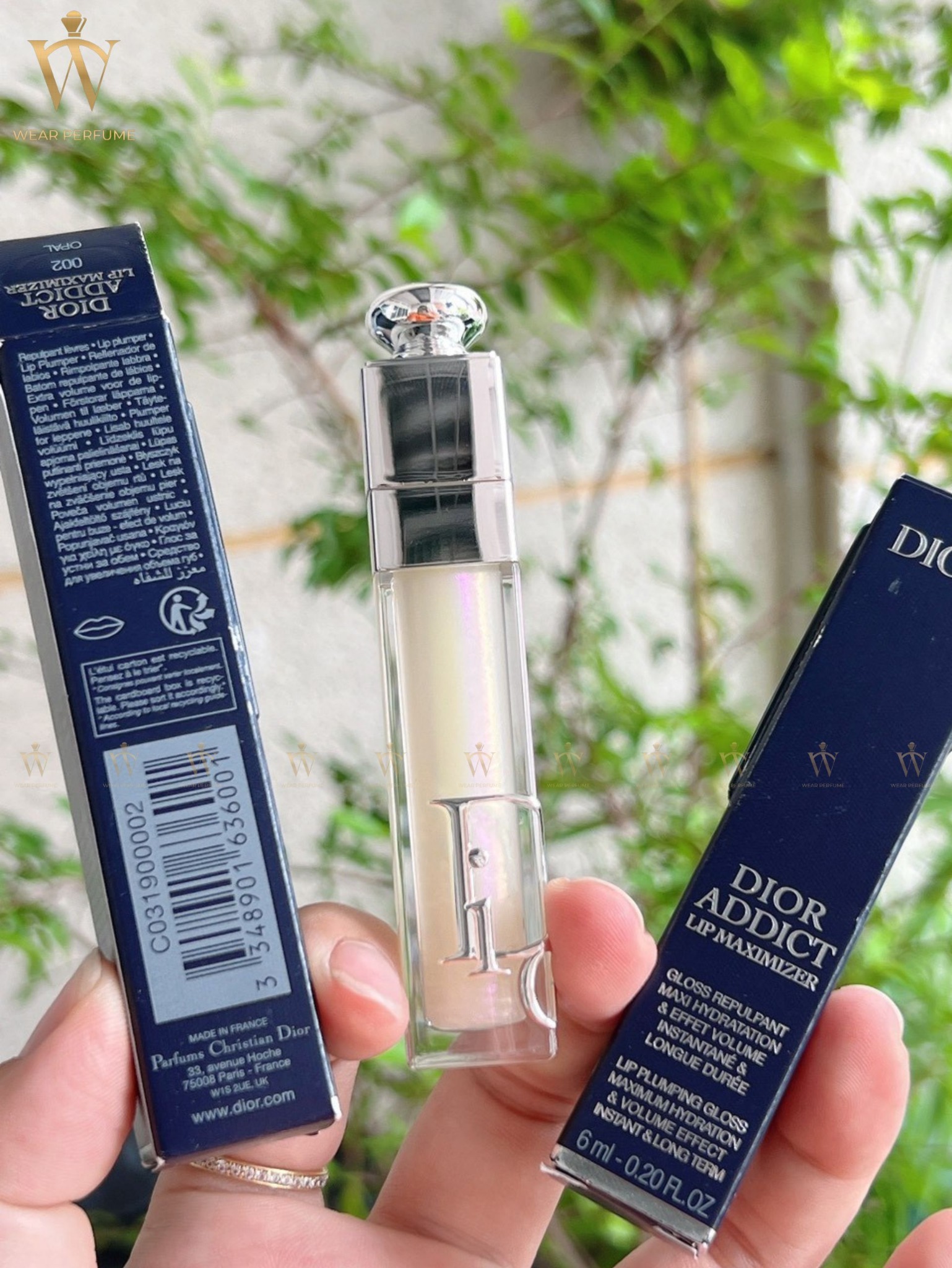 Son dưỡng Dior Addict Lip Maximiser 002 Opal - màu Trong Suốt – wearperfume