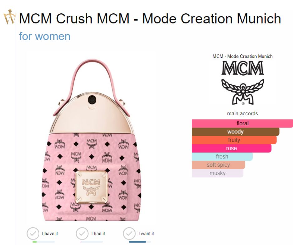MCM Crush EDP Pink – wearperfume