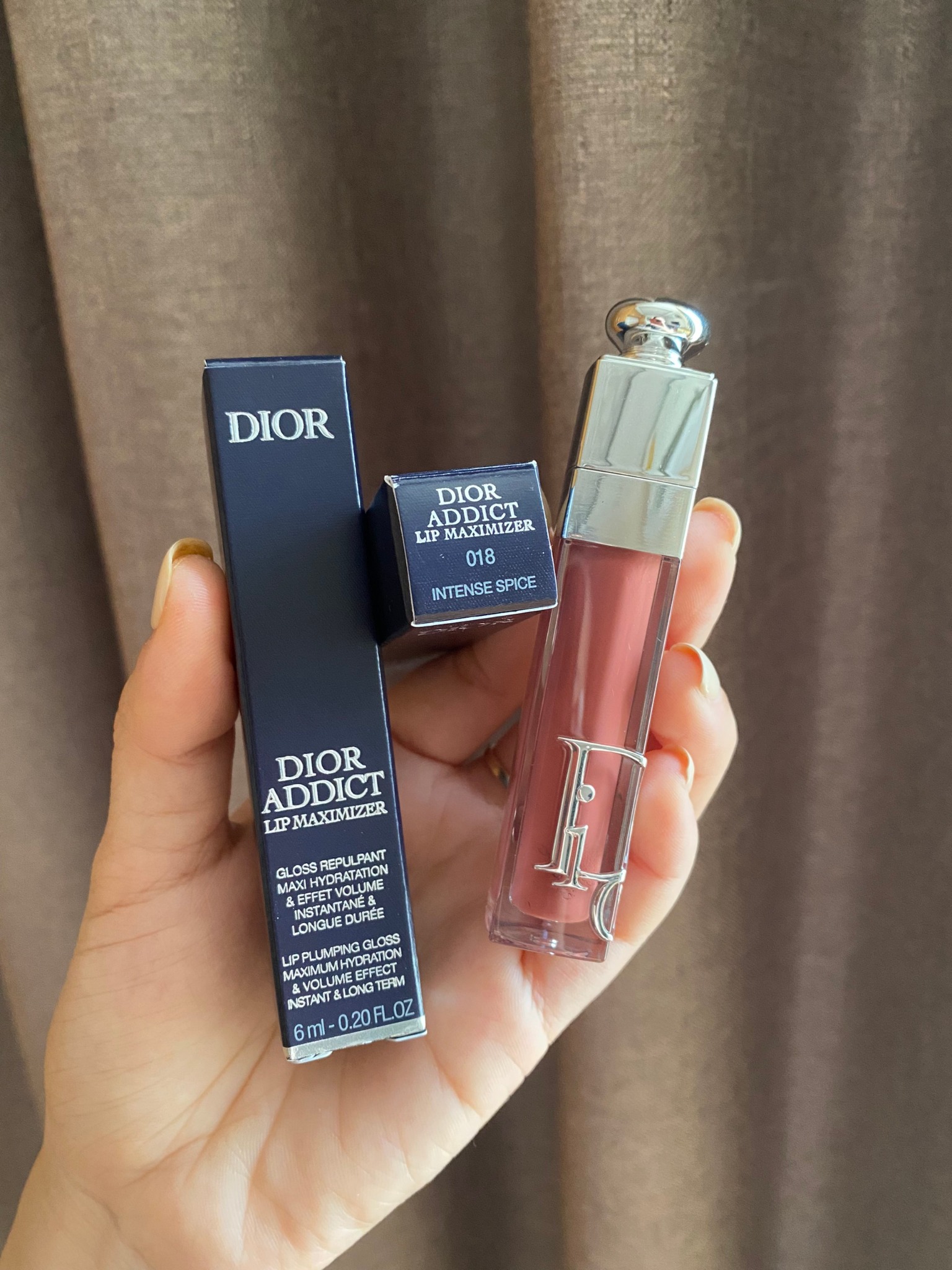 Son Dior Addict Lip Maximizer 018 Intense Spice Màu Hồng Đất – wearperfume