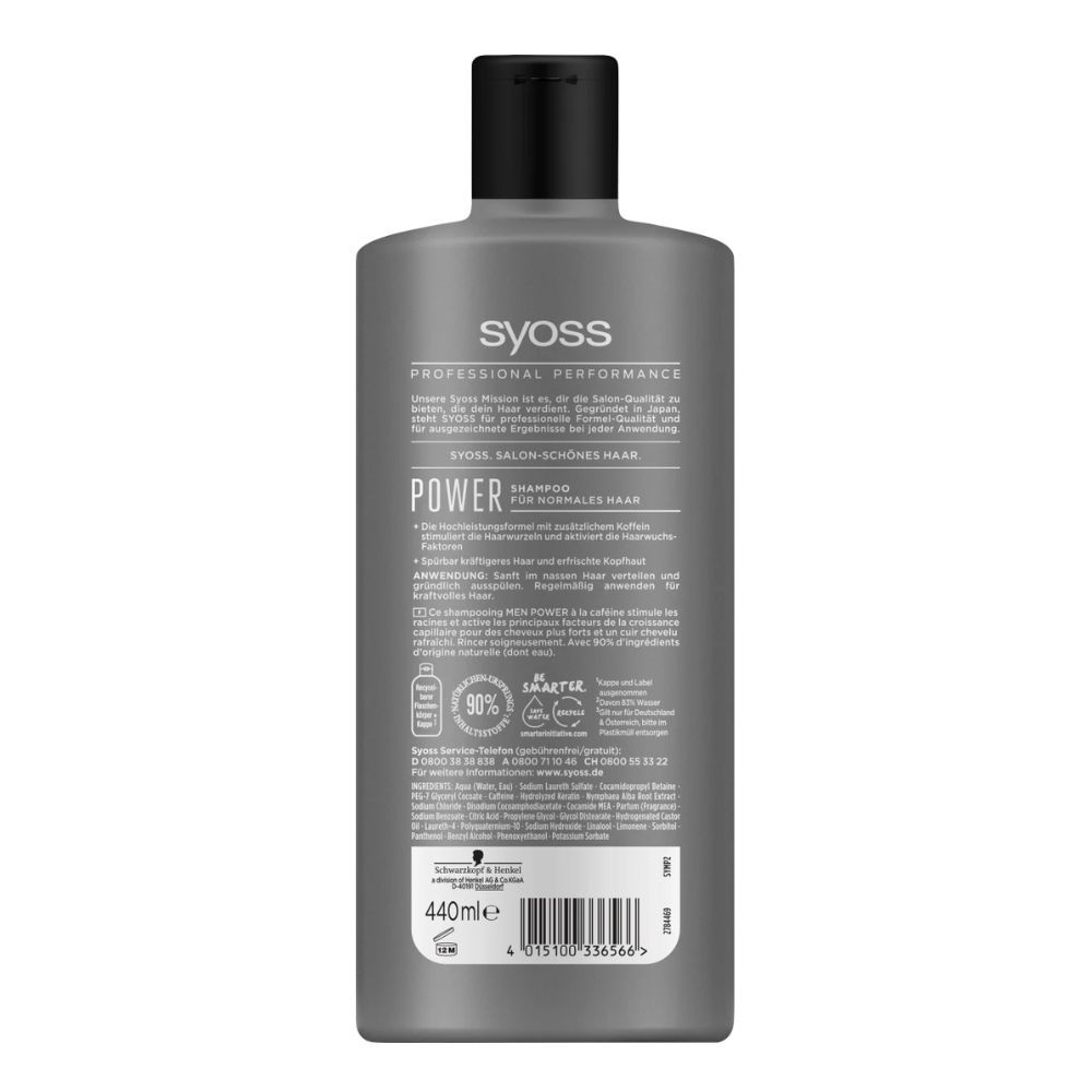 Șampon, Syoss, Men Clean & Cool, 440ml