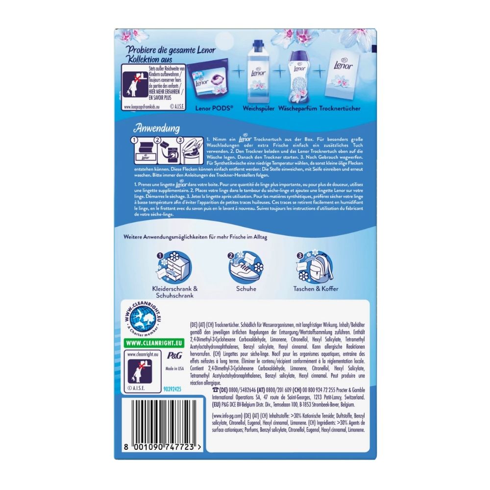 Giấy thơm quần áo Lenor - 34 tờ – Hàng Đức Little Germany