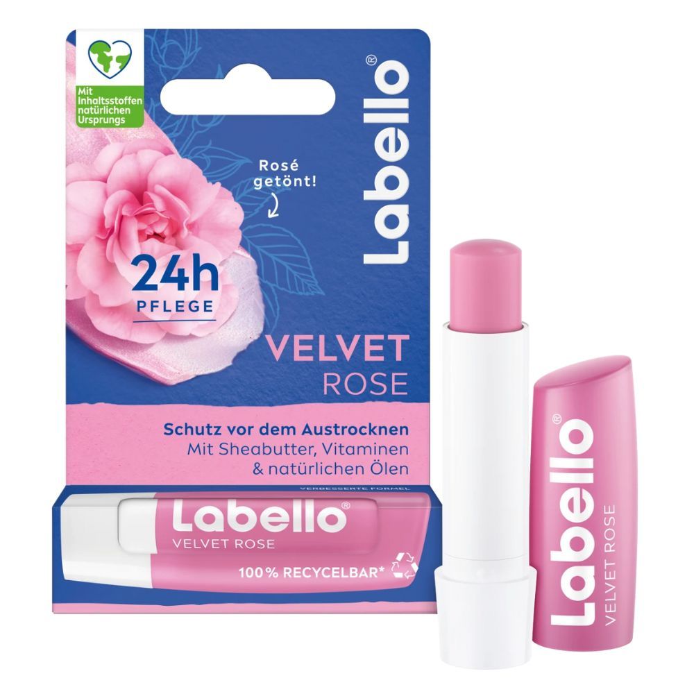 Son dưỡng môi Labello Velvet Rose - 4,8g – Hàng Đức Little Germany
