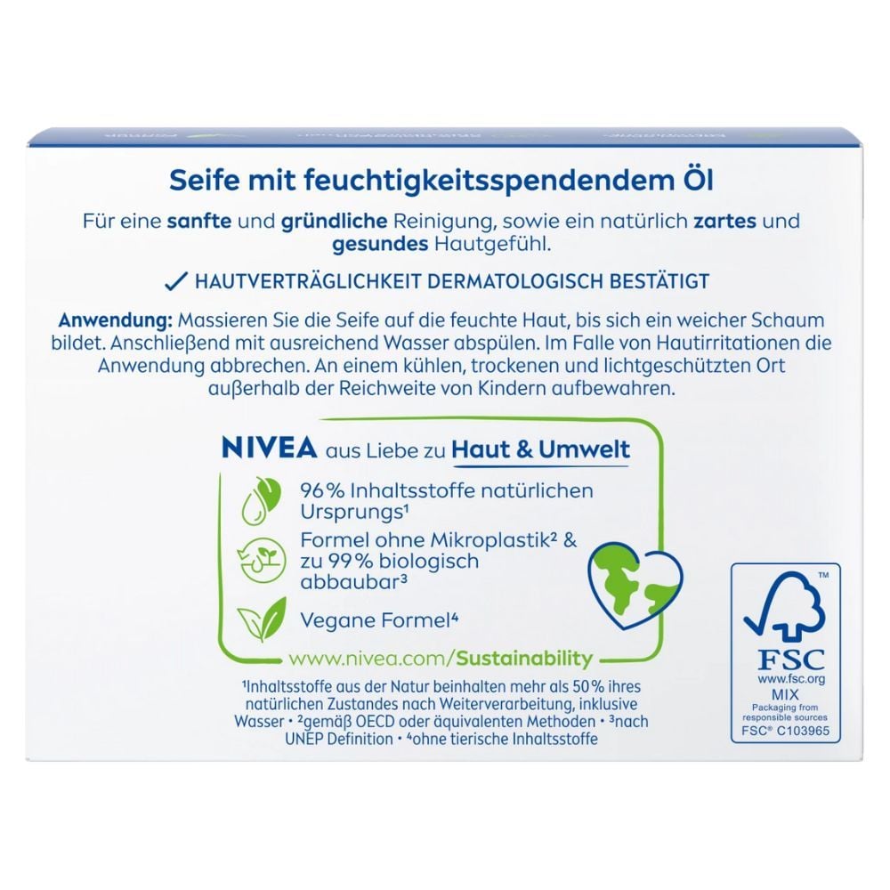 Xà phòng tắm làm mềm da Nivea Soft - 100g – Hàng Đức Little Germany