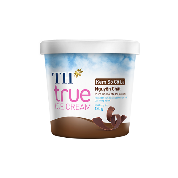 Kem Hộp TH True Ice Cream Socola Nguyên Chất 180g