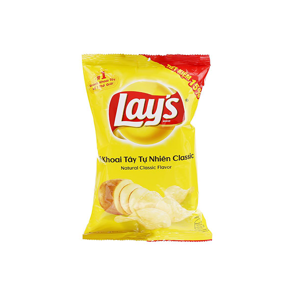 Snack Lays Khoai Tây Tự Nhiên 63g