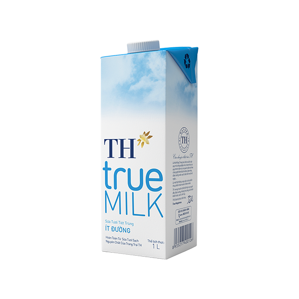 TH True Milk Sữa Tiệt Trùng Ít Đường 1L
