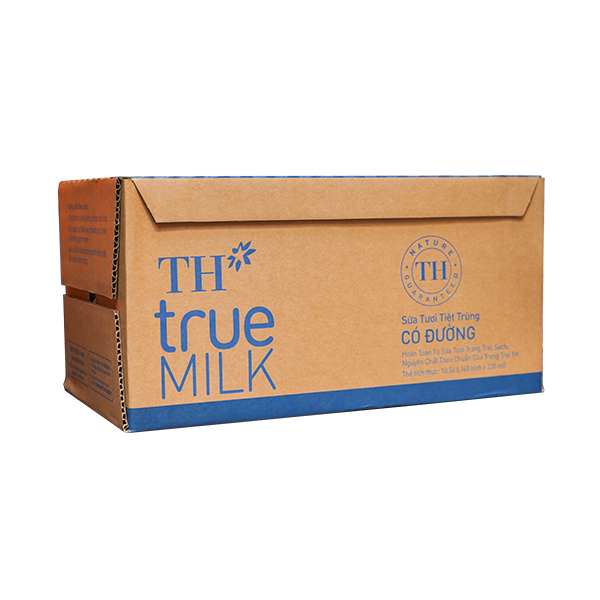 TH True Milk Sữa Tươi Tiệt Trùng Bịch Có Đường 220ml