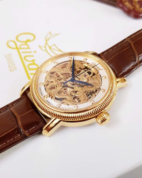 Ogival 40mm Nam OG358-18.652AGSR-GL-T-VNLUX - Đồng hồ chính hãng