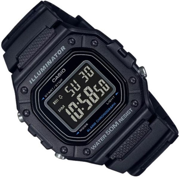 Casio Vintage 43.2mm Unisex W-218H-1BVDF-VNLUX - Đồng hồ chính hãng