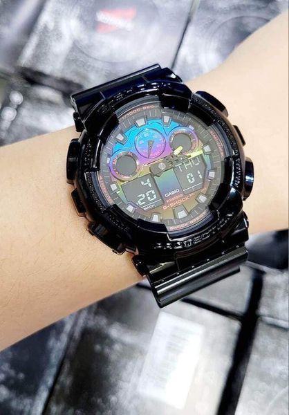 Casio G-Shock 51mm Nam GA-100RGB-1ADR-VNLUX - Đồng hồ chính hãng