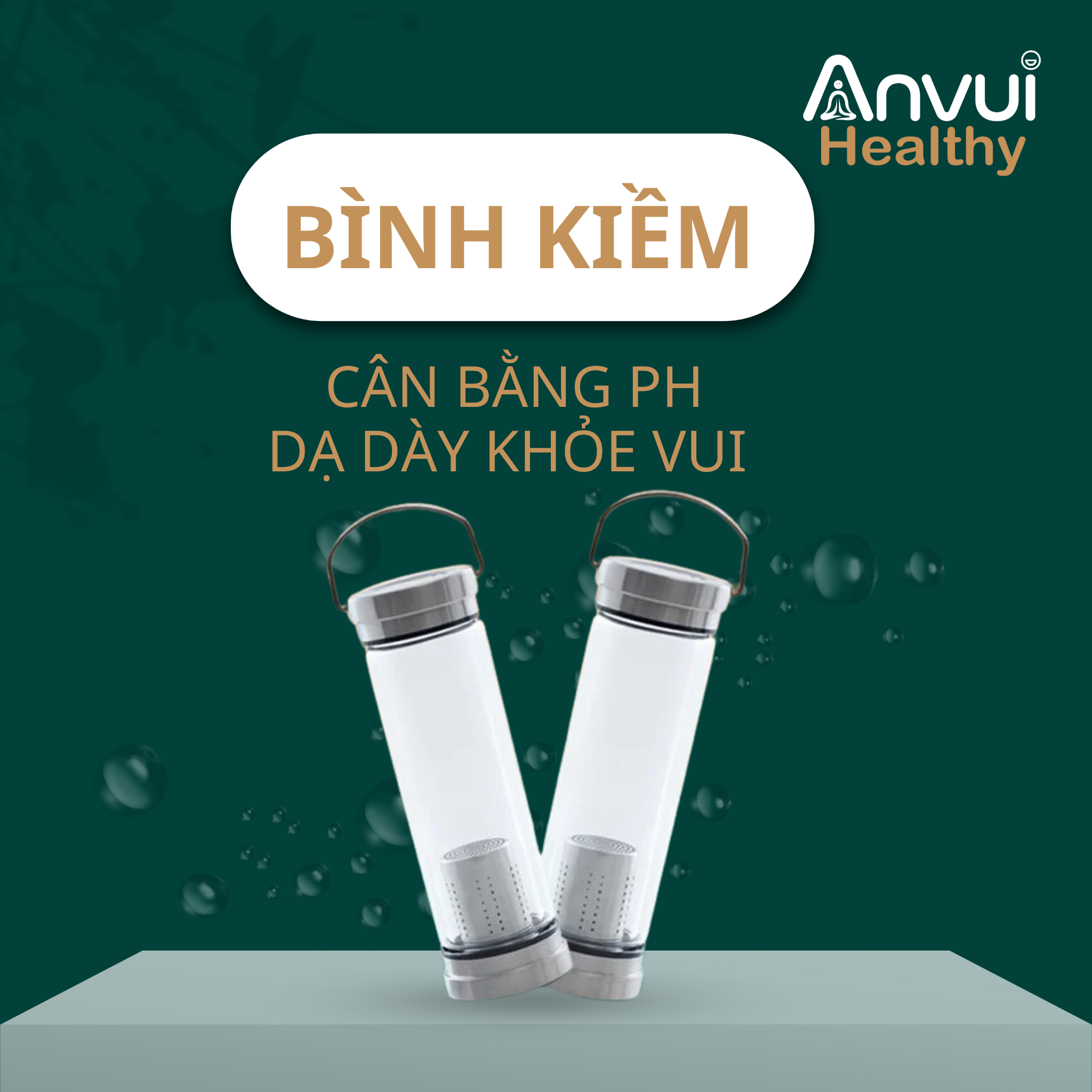 Bình nước kiềm Minh Minh – Anvui Healthy - Minh Minh