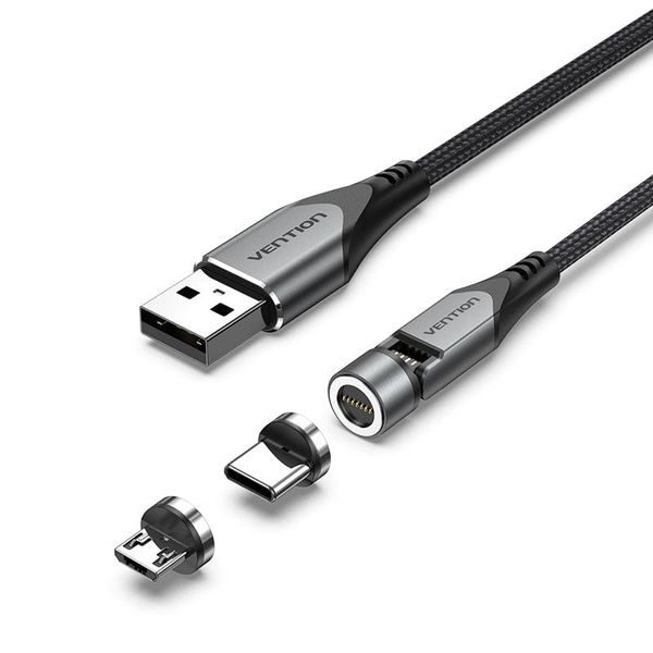 Cáp Sạc Nhanh 2-in-1 USB to Type-C + Micro-B VENTION CQX – Vention ...