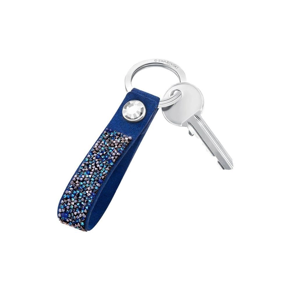 Móc chìa khóa Swarovski chính hãng - Swarovski Blue Key Ring – Tên cửa hàng