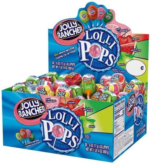 ( Set 10 ) JOLLY RANCHER Halloween Candy, Filled Candy Lollipops, Asso ...