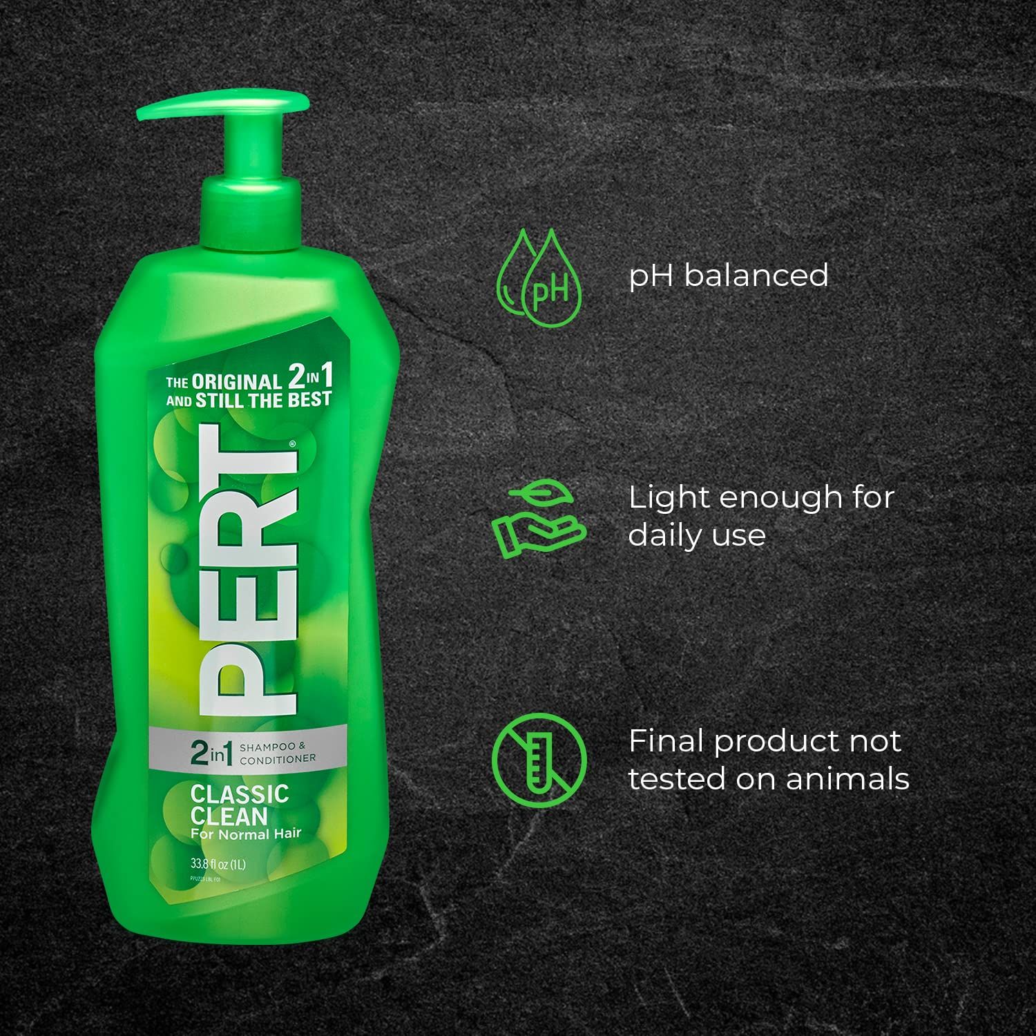 Dầu gội xả Pert Plus 2 In 1 Classic Clean 33.8Oz 1000ml – FINN USA