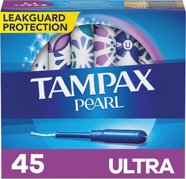 Băng vệ sinh Tampax Pearl Ultra Absorbency with LeakGuard Braid Tampon ...