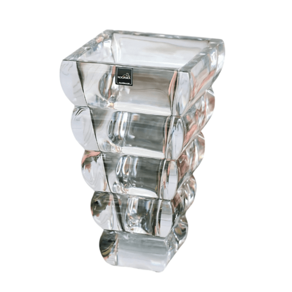 Bình hoa pha lê Rogaska Adria 25cm màu trắng