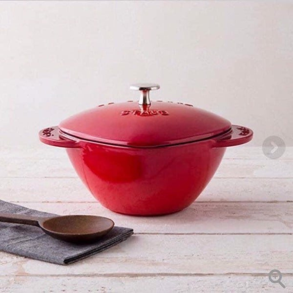 Nồi trái tim STAUB Cocotte 20cm màu đỏ cheery nội địa Đức - Germany S&