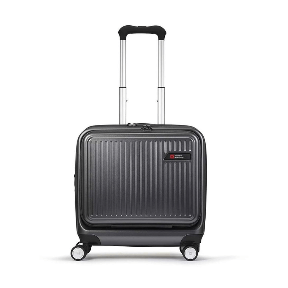 Valy Swiss Millitary Underseat xách tay mini 18" màu đen