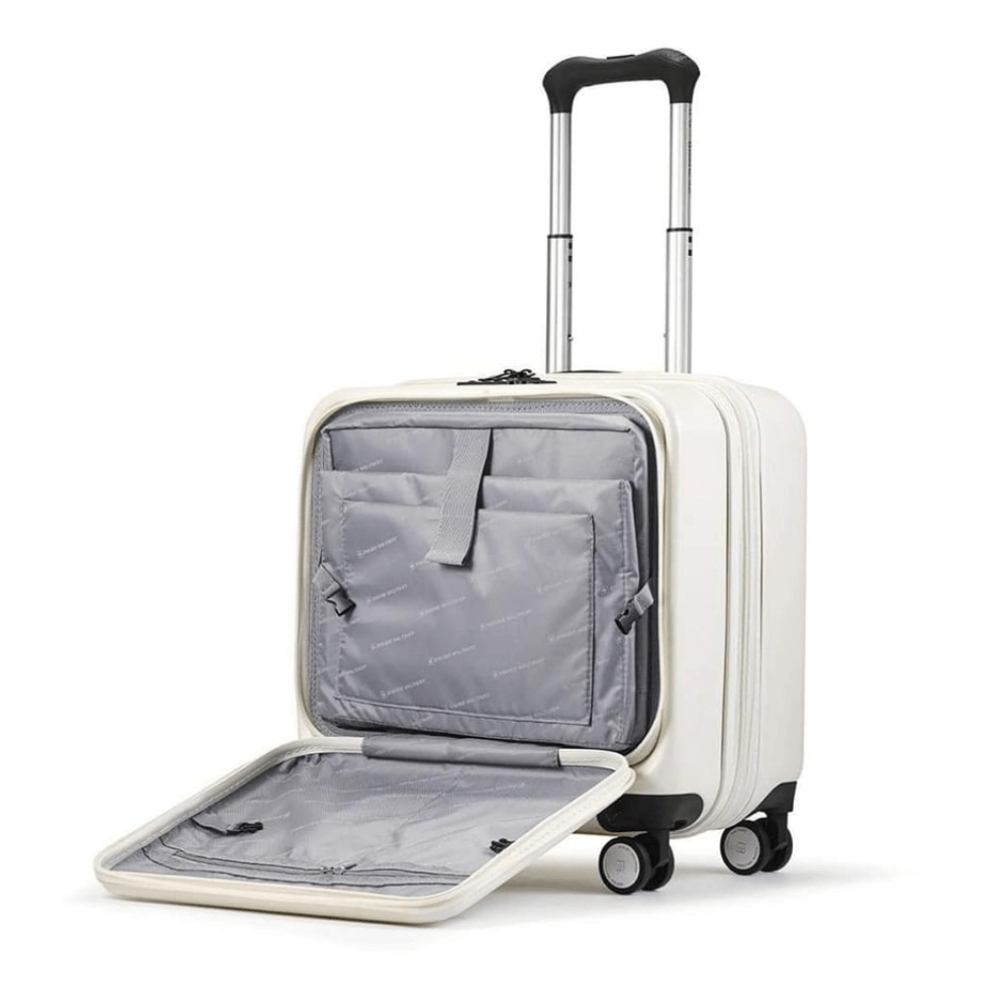 Valy Swiss Millitary Underseat xách tay mini 18" màu trắng