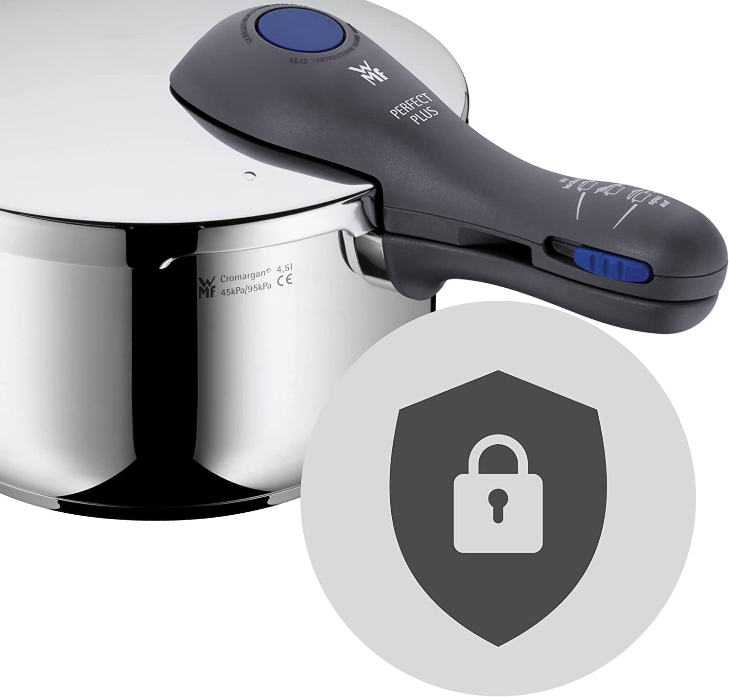 Áp suất WMF perfect plus 4.5L 22 cm có xửng hấp - Germany S&T