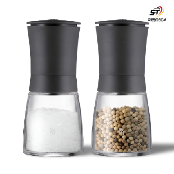 Bộ xay muối + tiêu WMF gồm 2c nắp đen - Germany S&T
